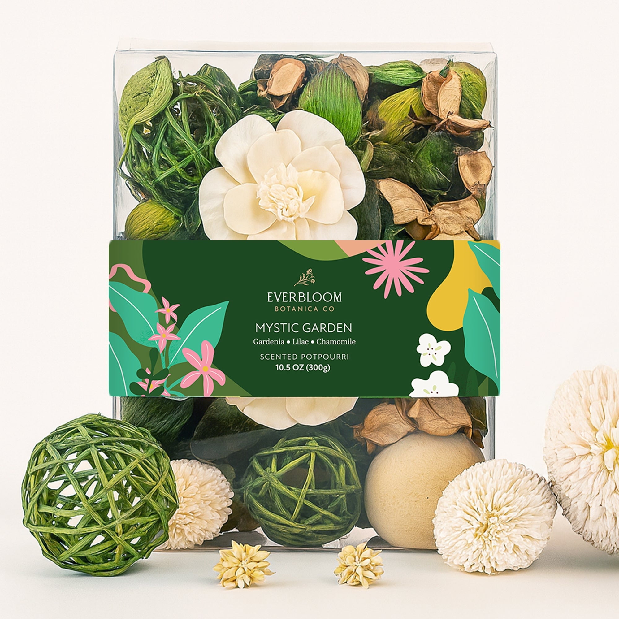 Everbloom Botanica Co Mystic Garden Floral & Woody Scented Potpourri ...