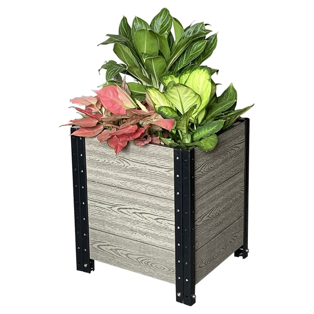 Everbloom E211719G Corner Planter Box Raised Garden Bed Gray 19" L x 17 ...