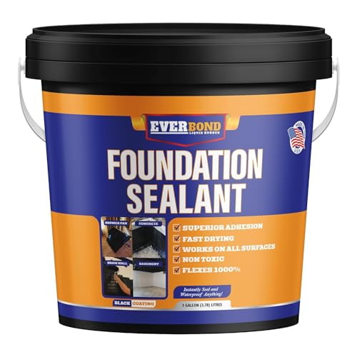 Everbond Liquid Rubber Concrete Foundation Sealant - Indoor & Outdoor ...