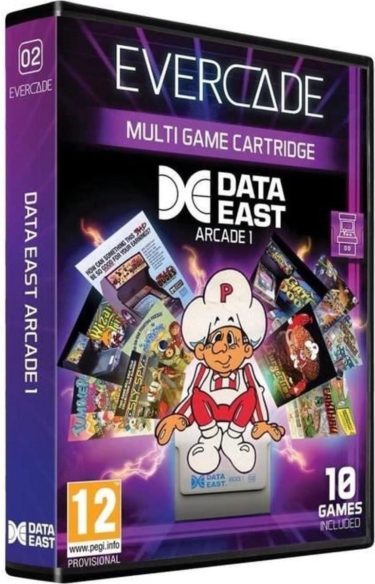 Evercade Data East Arcade Cartridge 1 (Electronic Games) (Nintendo DS ...