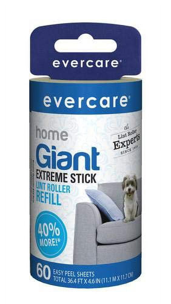 Evercare Giant Adhesive Lint Roller REFILL - 6 pack (packaging may vary ...