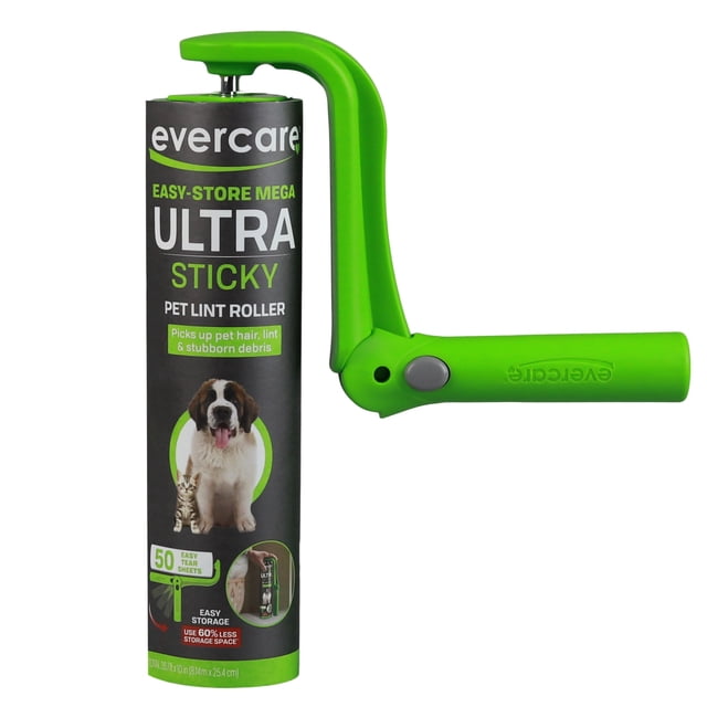 Evercare Mega Handheld Lint Roller, 50-Layers, Foldable Handle ...