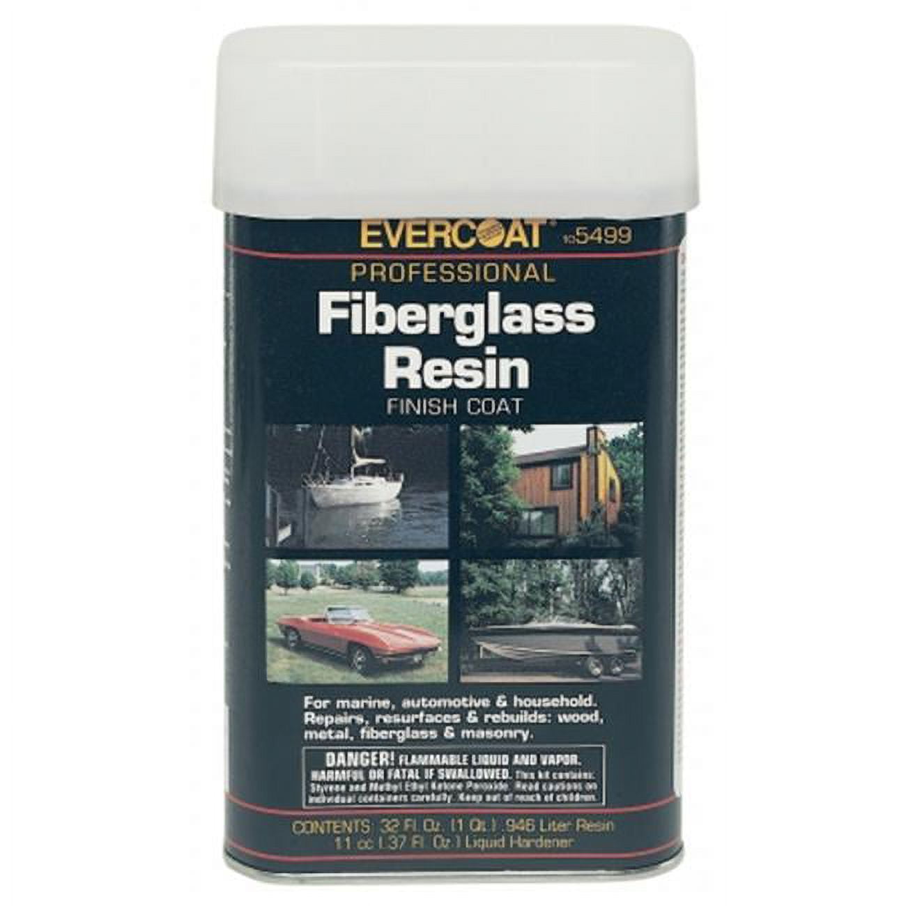 Evercoat 1 Quart Fiberglass Resin - Walmart.com