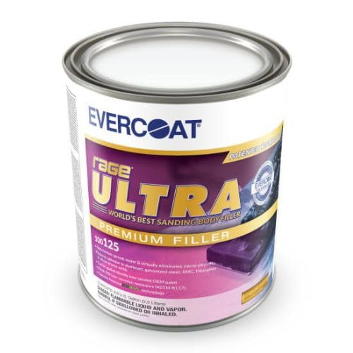 Evercoat Rage Ultra - Sanding Body Filler for Steel, Fiberglass ...
