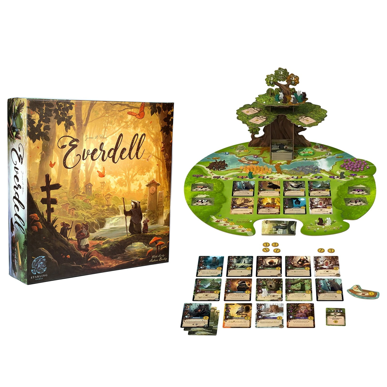 Everdell Retail Edition - Enchanted Valley Board Game (3Rd Version) | Dynamic City-Building Game ...