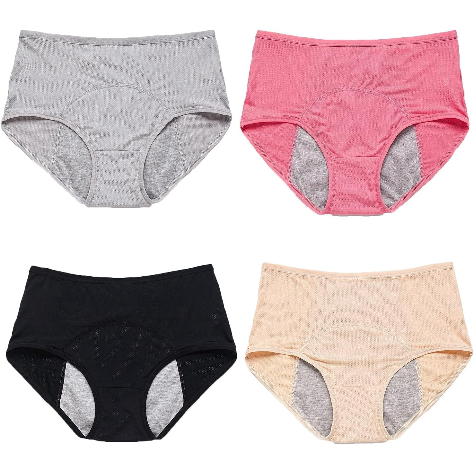 Everdries Leakproof Panties for Over 60#s, 4/8PCS Leak Proof Underwear ...