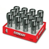 Eveready Compact Small LED Metal Flashlight with 3 AAA Batteries ...