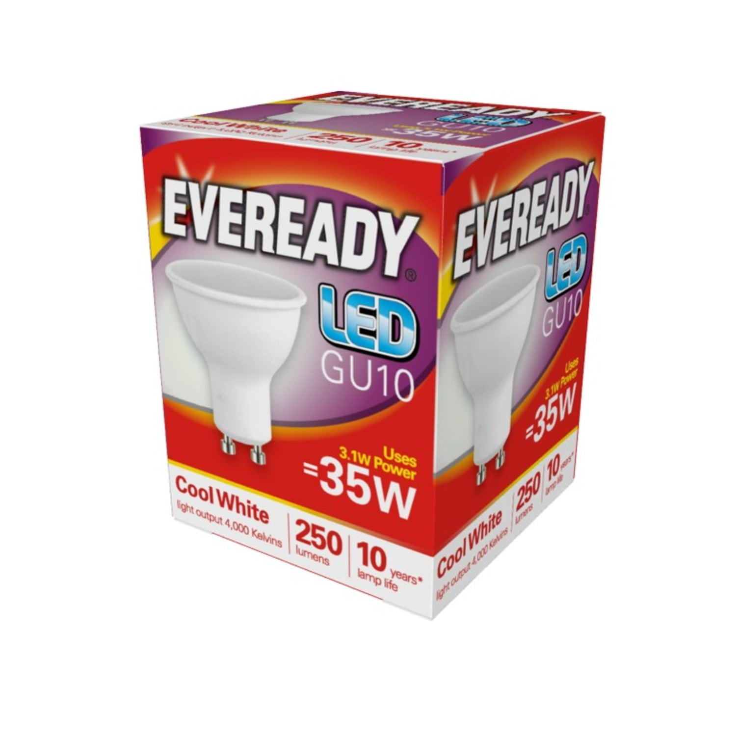 Eveready GU10 LED Bulb - Walmart.com
