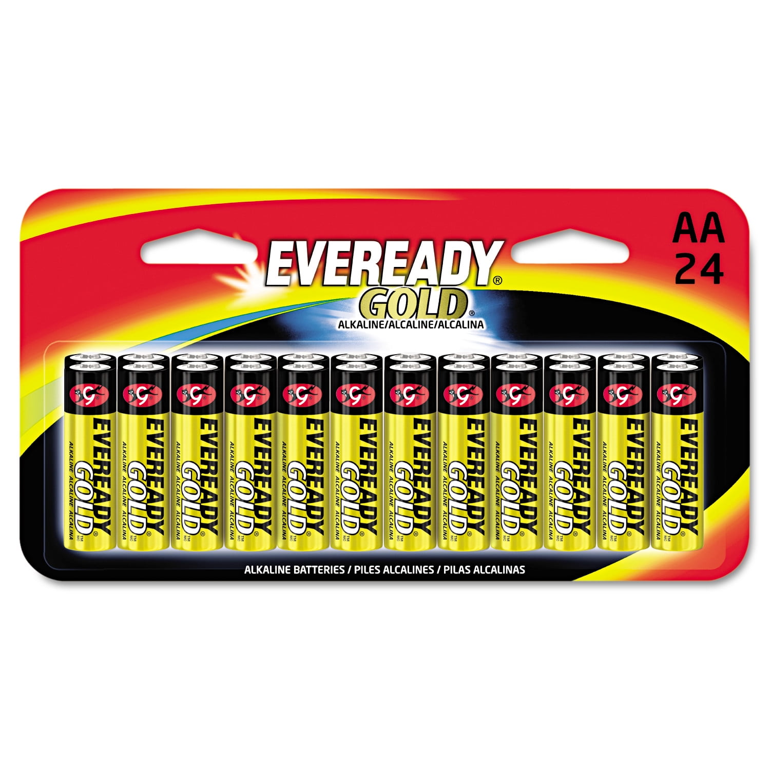 Eveready Gold Alkaline Batteries, AA, 24 Ct - Walmart.com