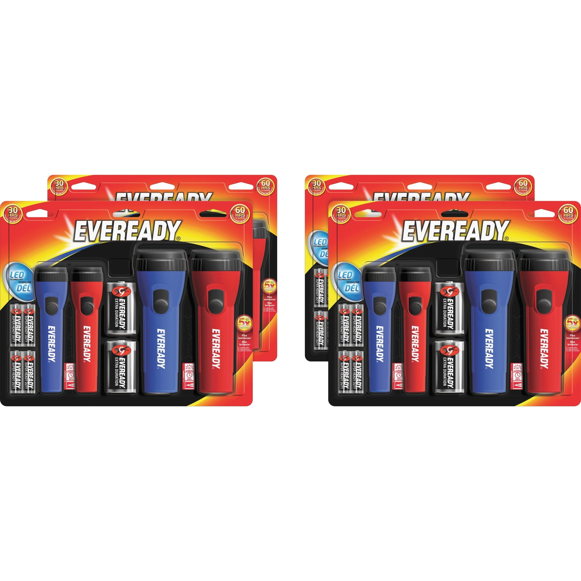 Eveready LED Flashlight Combo Pack - LED - Bulb - 25 lm LumenD ...