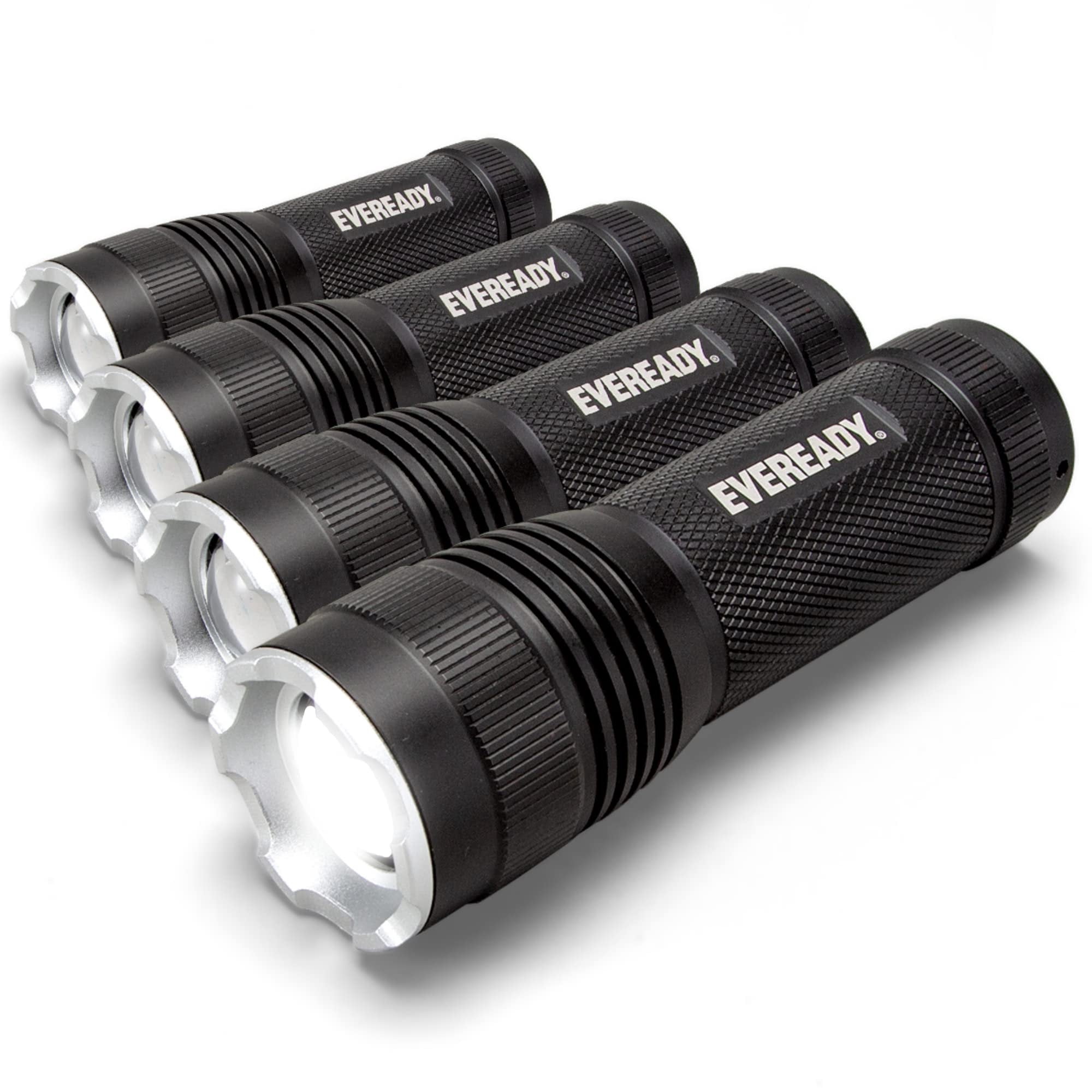 Eveready LED Flashlights 4-Pack S300 PRO, IPX4 Water Resistant Tactical ...