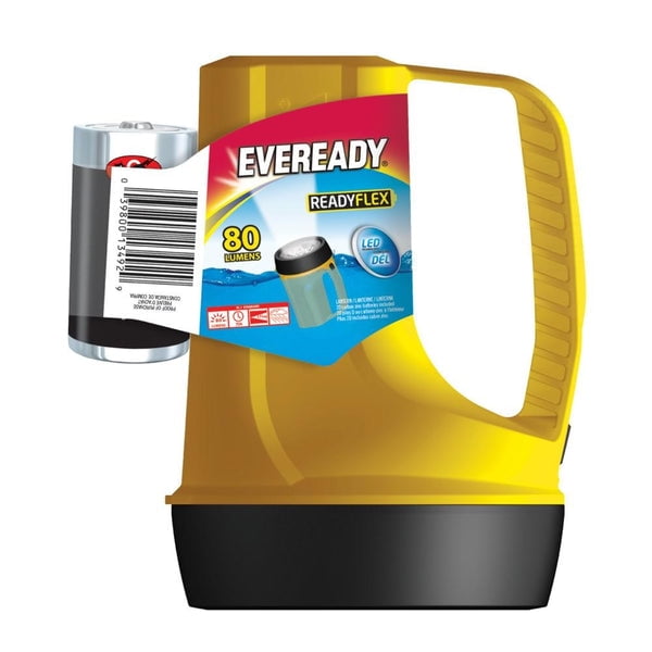 Eveready ReadyFlex LED Camping Lantern, 80 Lumens, Floating, Battery ...