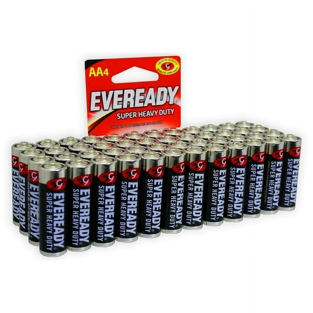 Eveready Super Heavy Duty Batteries, AA (48-Pack) - Walmart.com