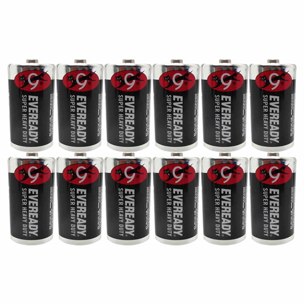 Eveready Super Heavy Duty D 1.5V Batteries - 12 PACK - Walmart.com