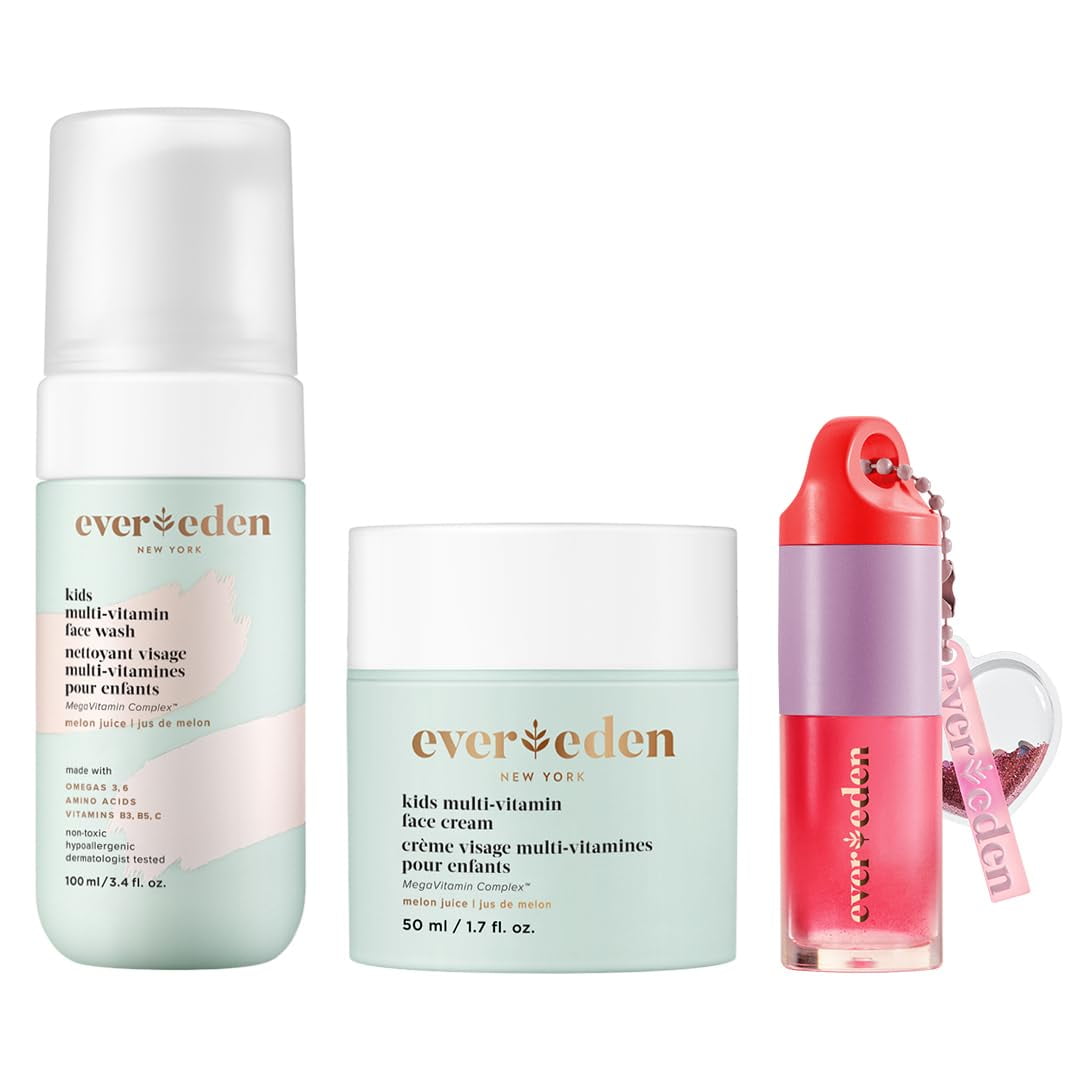 Evereden Happy Kids Skin & Lips Routine - Multi-Vitamin Face Wash ...