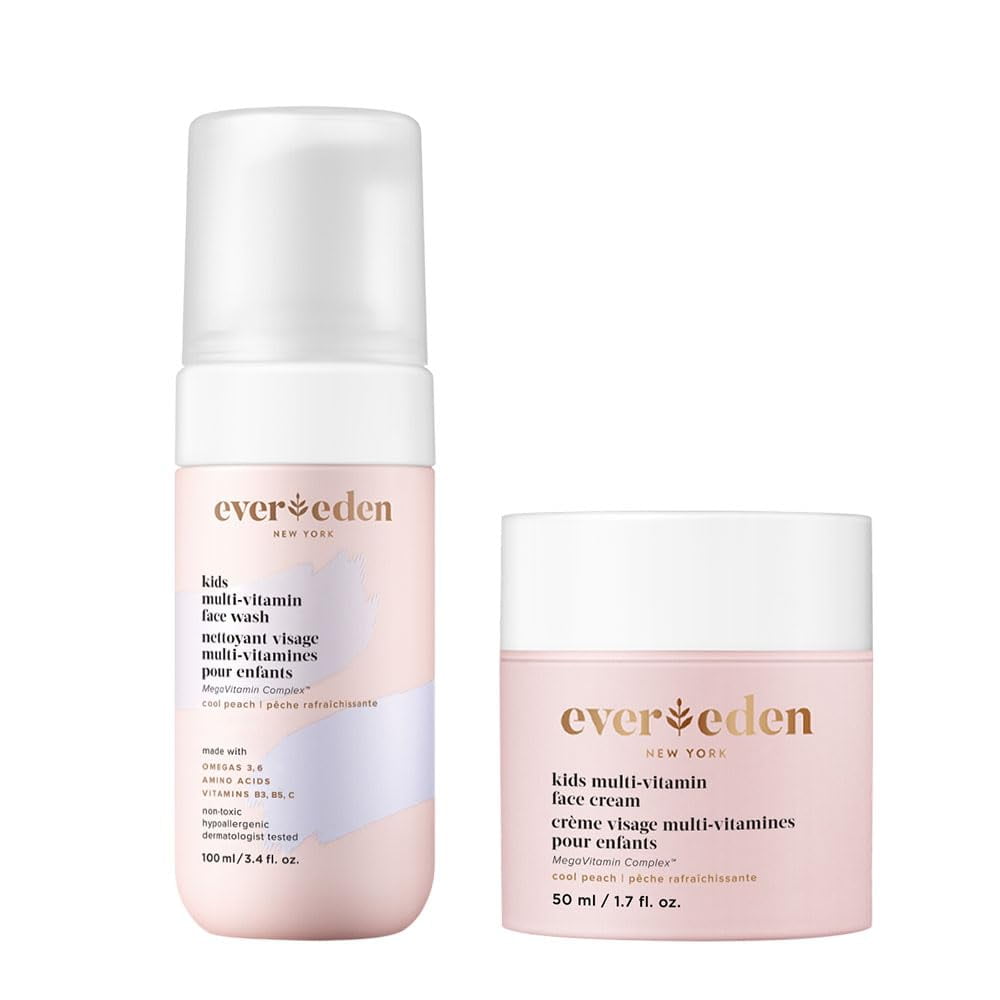 Evereden Kids Happy Face Duo (Cool Peach) - Multi-Vitamin Kids Face ...