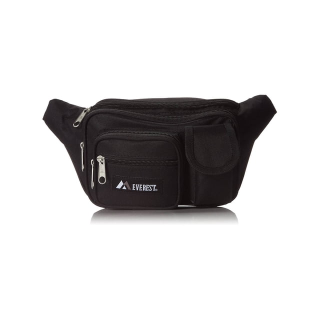 Everest 044MDH Multiple Pocket Fanny Pack, Everest Fanny Pack - Black ...