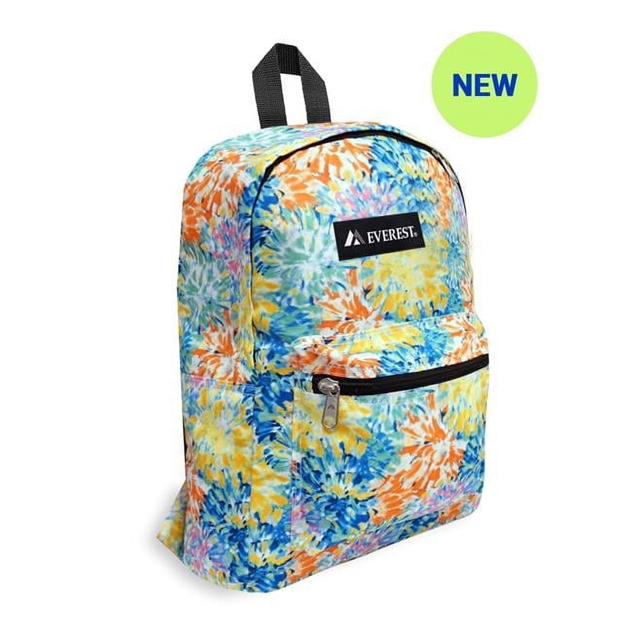 Everest 15" Basic Pattern Backpack, Watercolor All Ages, Unisex 1045KP-WATERCOLOR, Carrier and ...