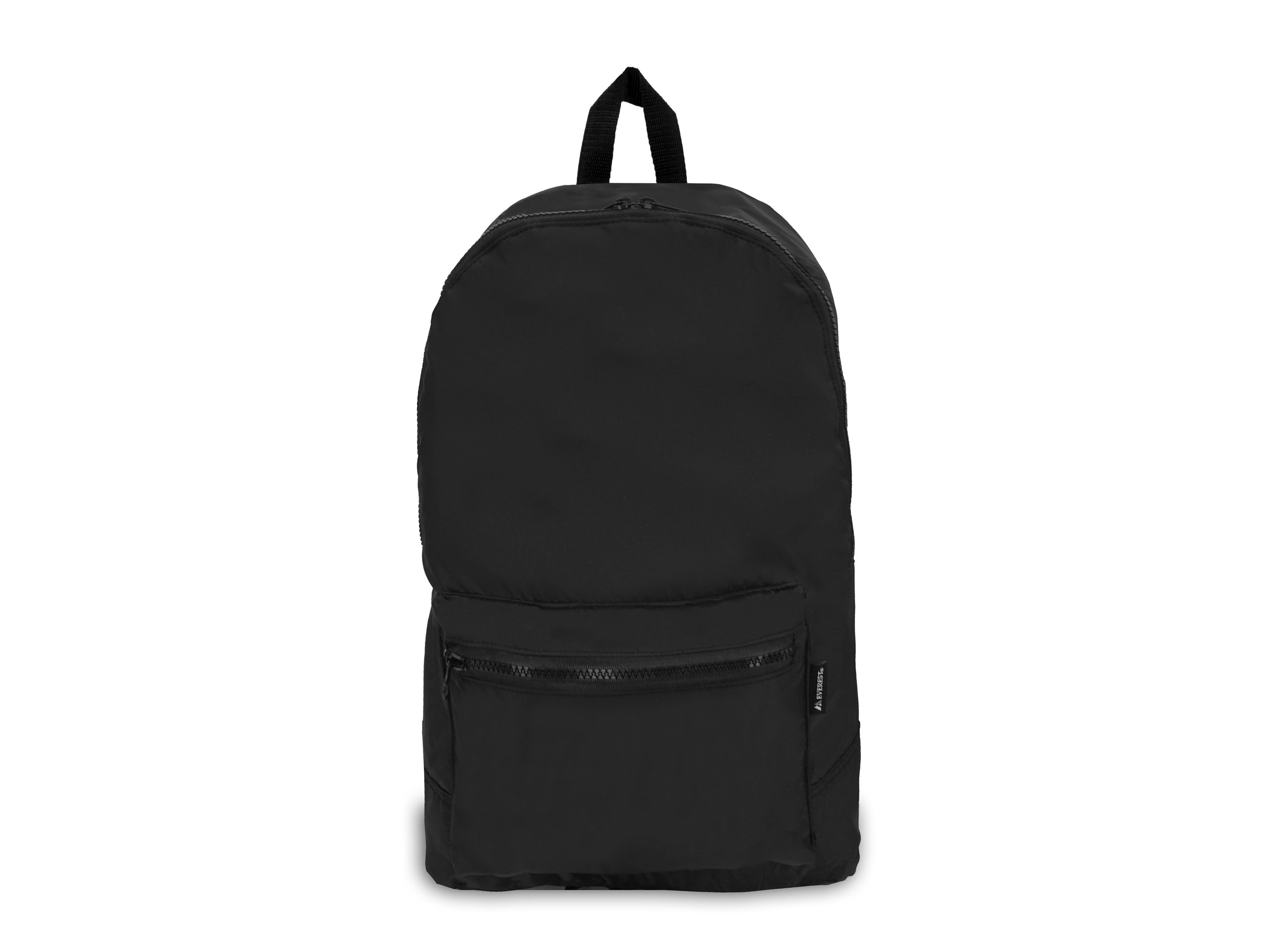 Everest 17.5" Foldable Nylon Backpack, Black All Ages, Unisex 1045FB-BK, Carrier and Shoulder ...