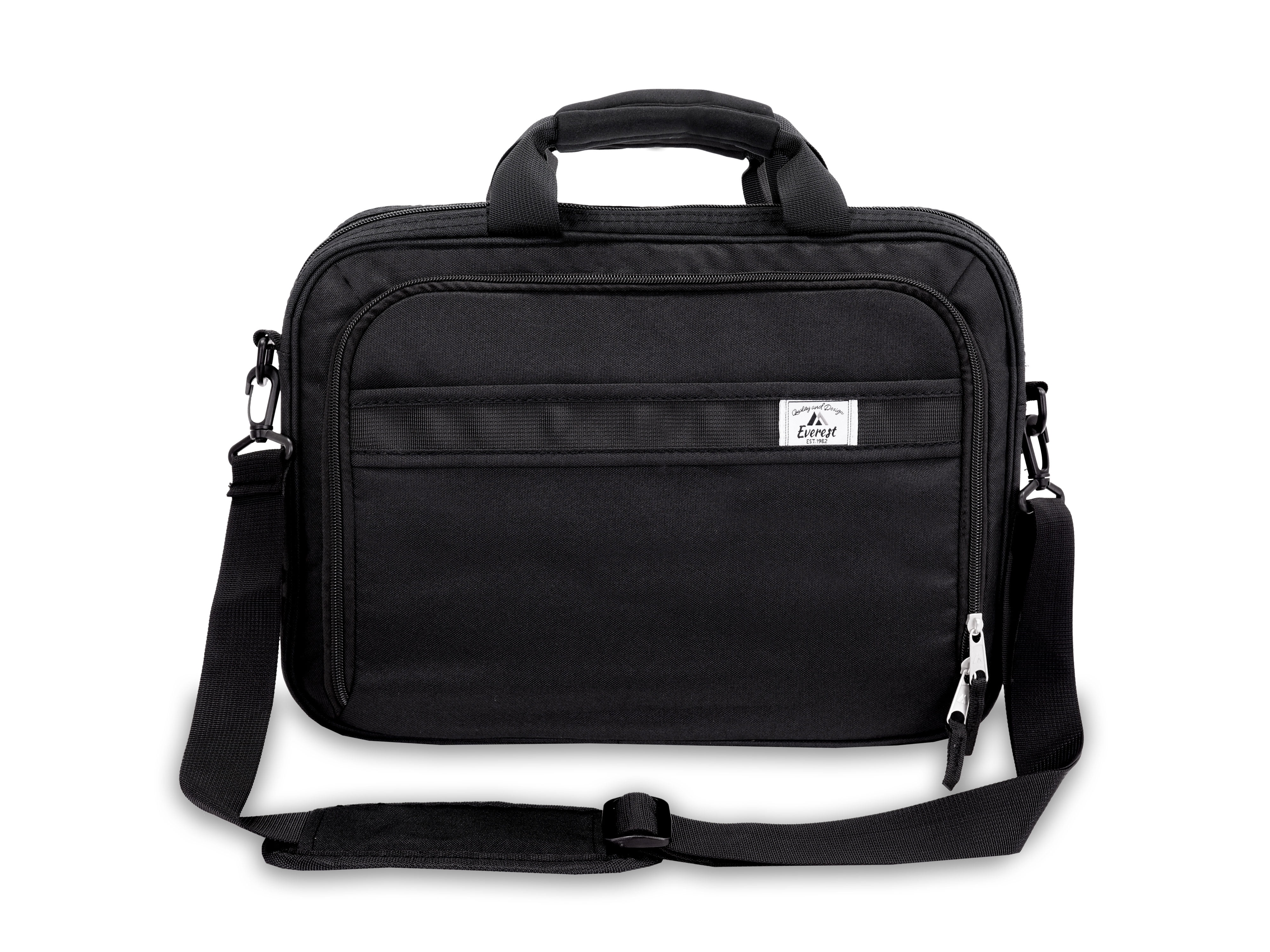 Everest 766PU-BK Unisex Slim Briefcase Polyester, Black - Walmart.com