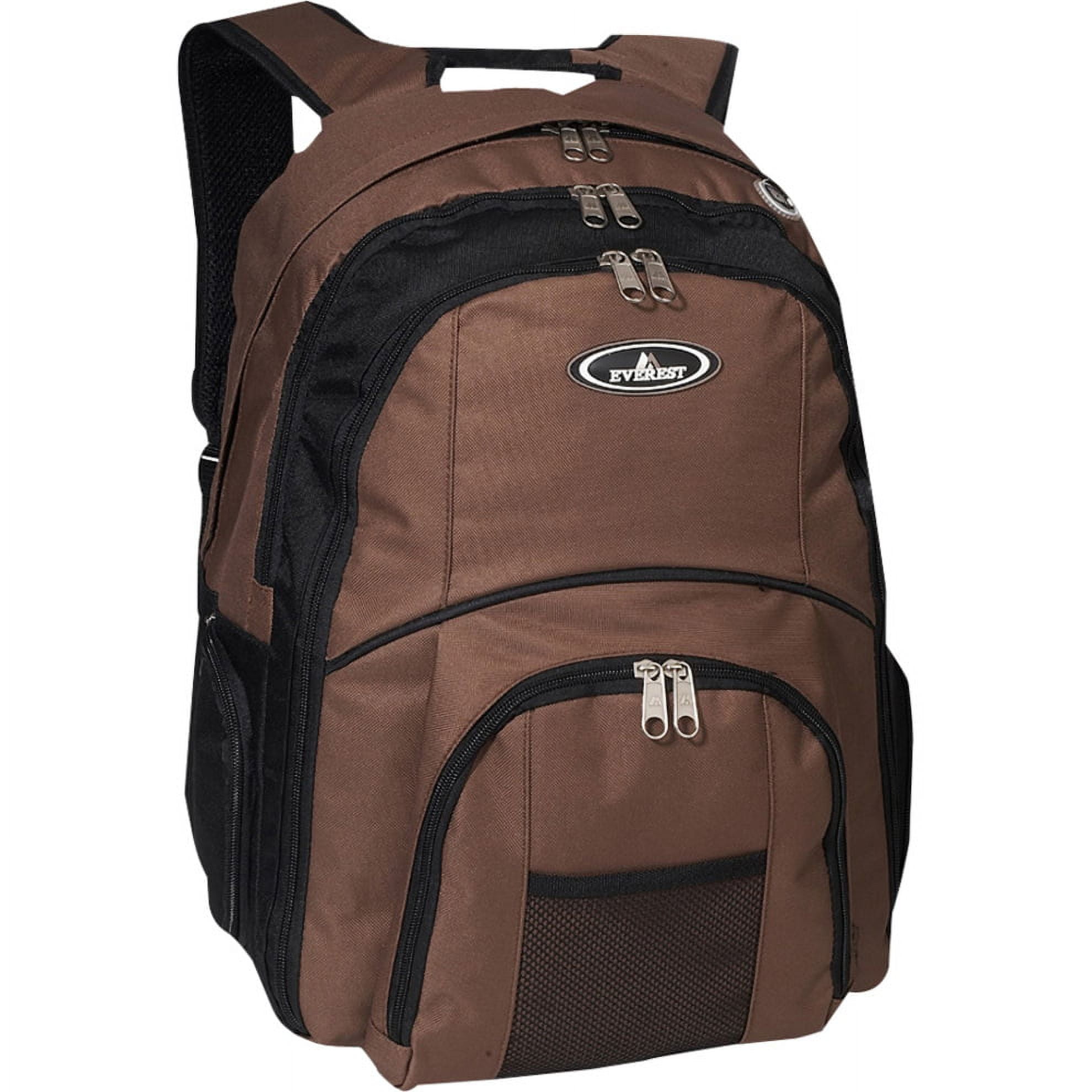 Everest Carrying Case (Backpack) for 15" Notebook, Brown, Black ...