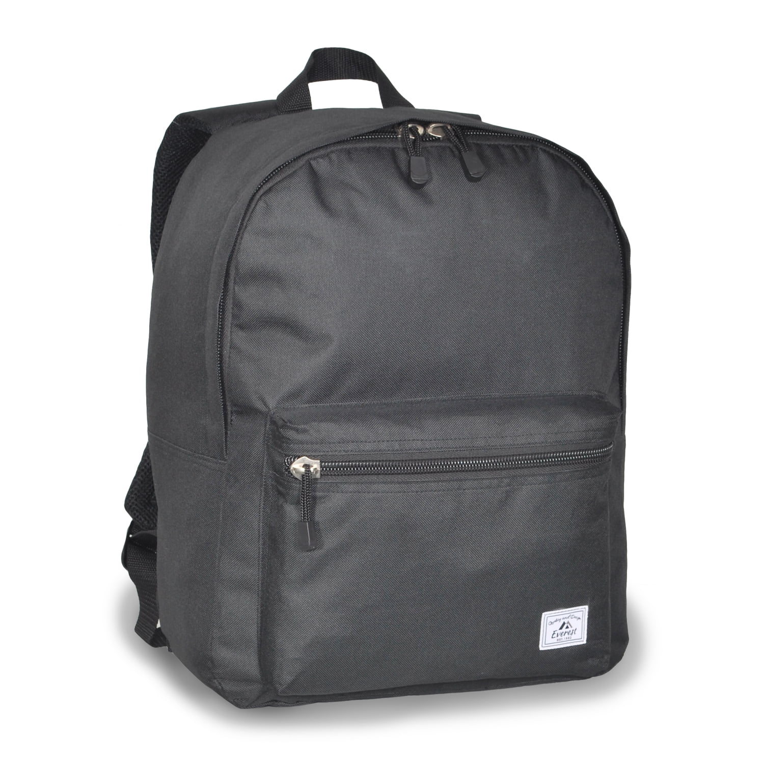 Everest Deluxe Black Backpack with Adjustable Straps - Walmart.com