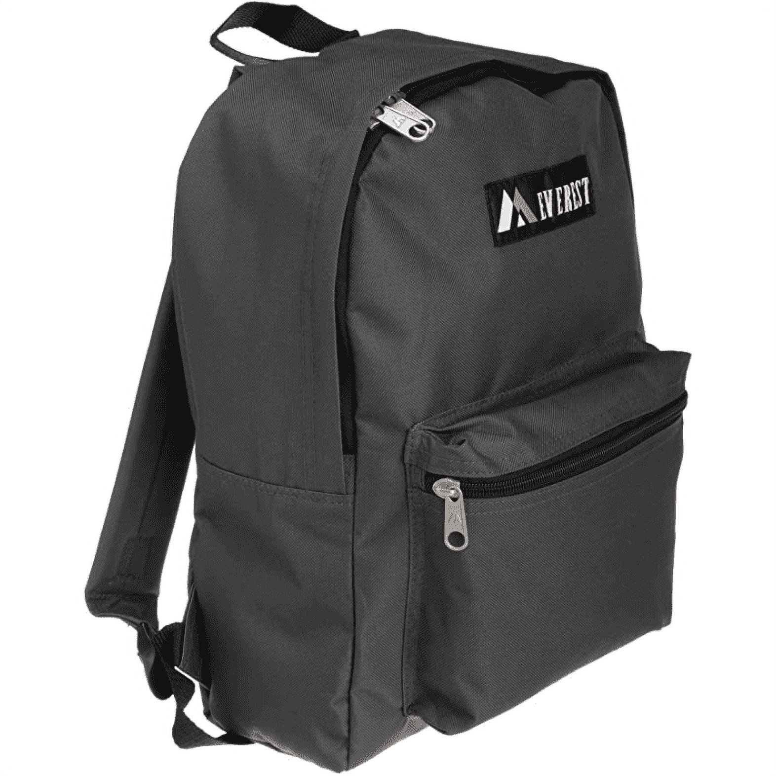 Everest Luggage Basic Backpack, Charcoal, Medium - Walmart.com