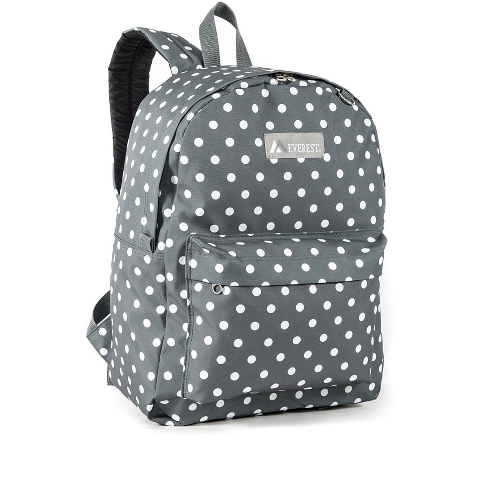 Everest Pattern Printed Backpack, Gray White Dot - Walmart.com