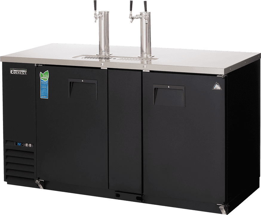 Everest Refrigeration EBD3-24 Draft Beer Dispenser 2 Tower 3 Taps, 115v, NSF - 20 cu. ft ...