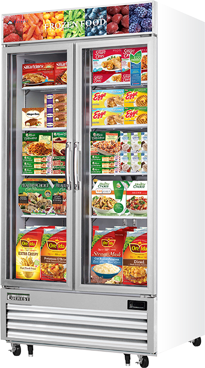 Everest Refrigeration EMGF36 Merchandising Freezer 2 Glass Doors, 115v ...