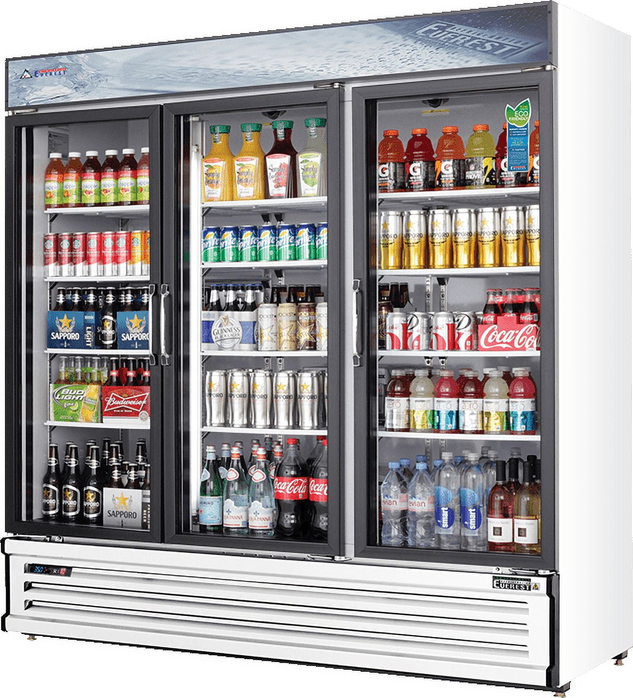 Everest Refrigeration EMSGR69 Reach-In Merchandising Refrigerator 3 ...