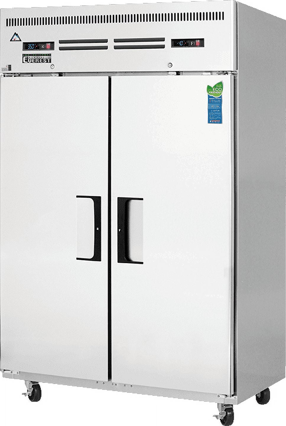 Everest Refrigeration ESRF2A 49-5/8' Two-Door Solid Door Upright Reach ...