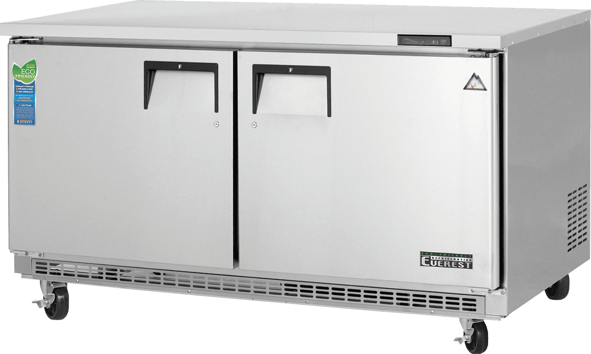 Everest Refrigeration ETBWF2 Undercounter Worktop Freezer 2 Doors, 115v ...