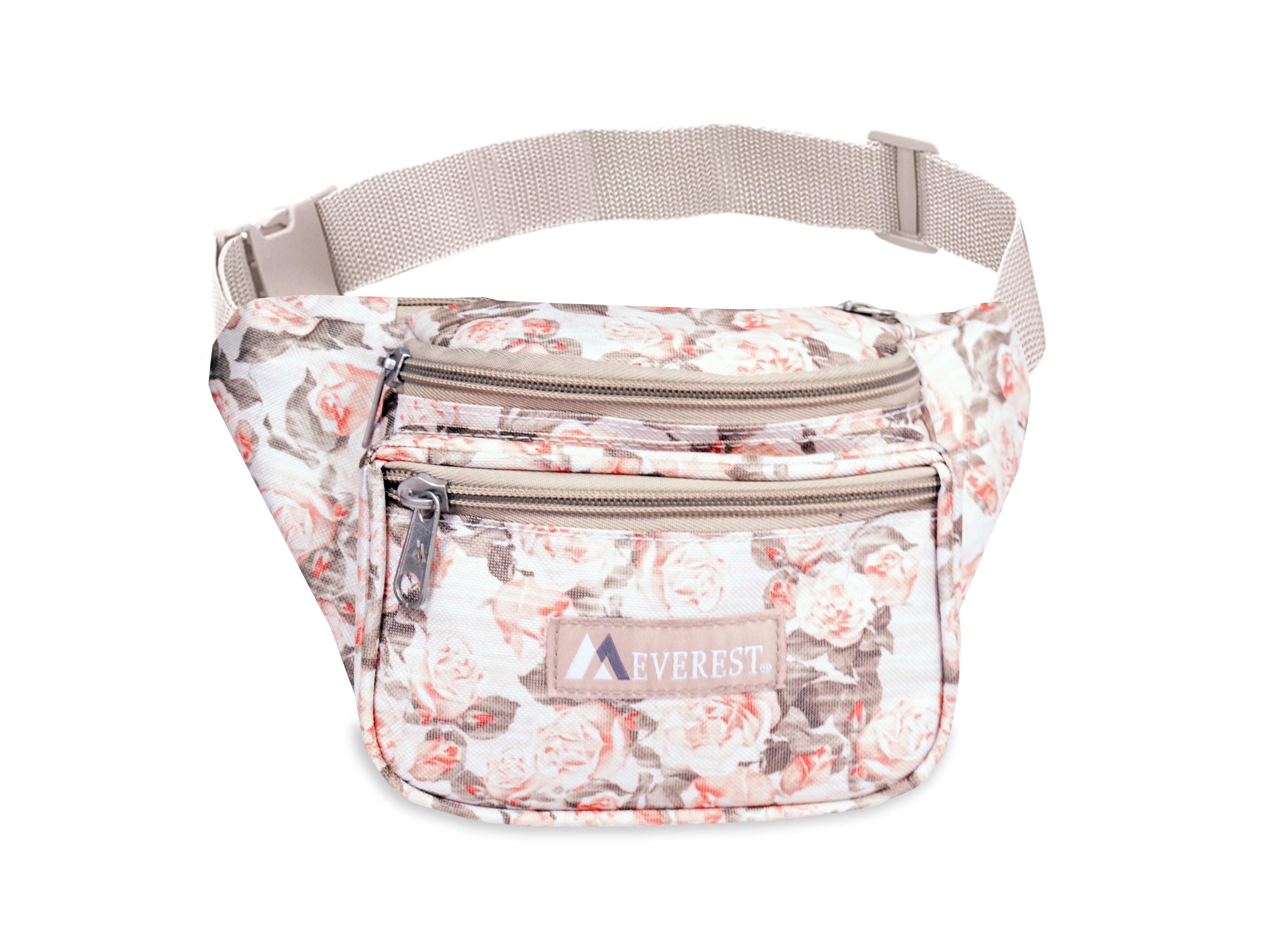 Everest Signature Patterned Unisex Fanny Pack, Black - Walmart.com