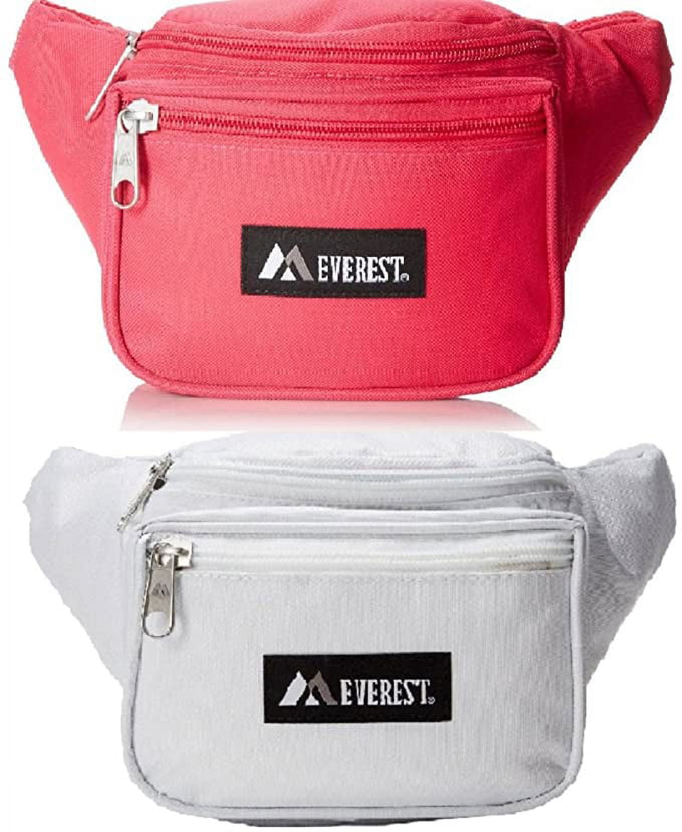 Everest Signature Set of 2 Fanny Packs - Hot Pink and White - Walmart.com