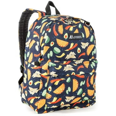 Everest Unisex Backpack with Front and Side Pockets, Navy Blue ...