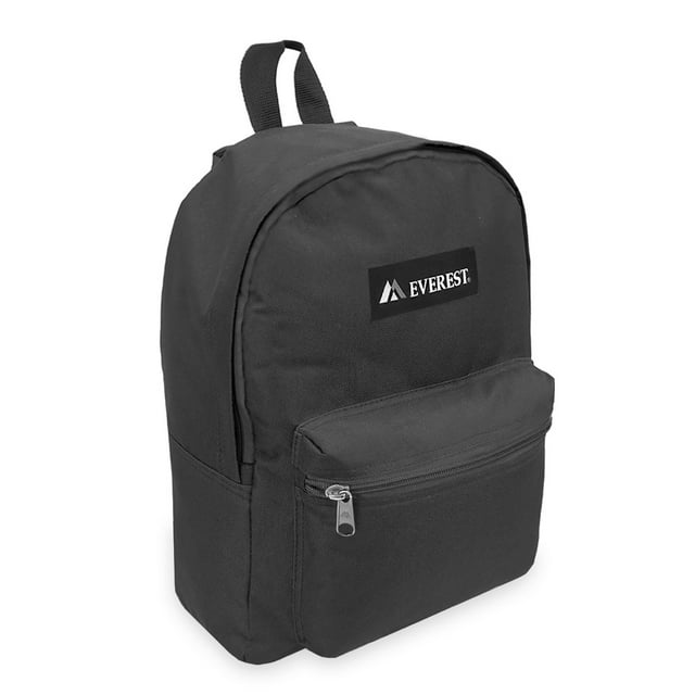 Everest Unisex Basic 15" Backpack, Black - Walmart.com