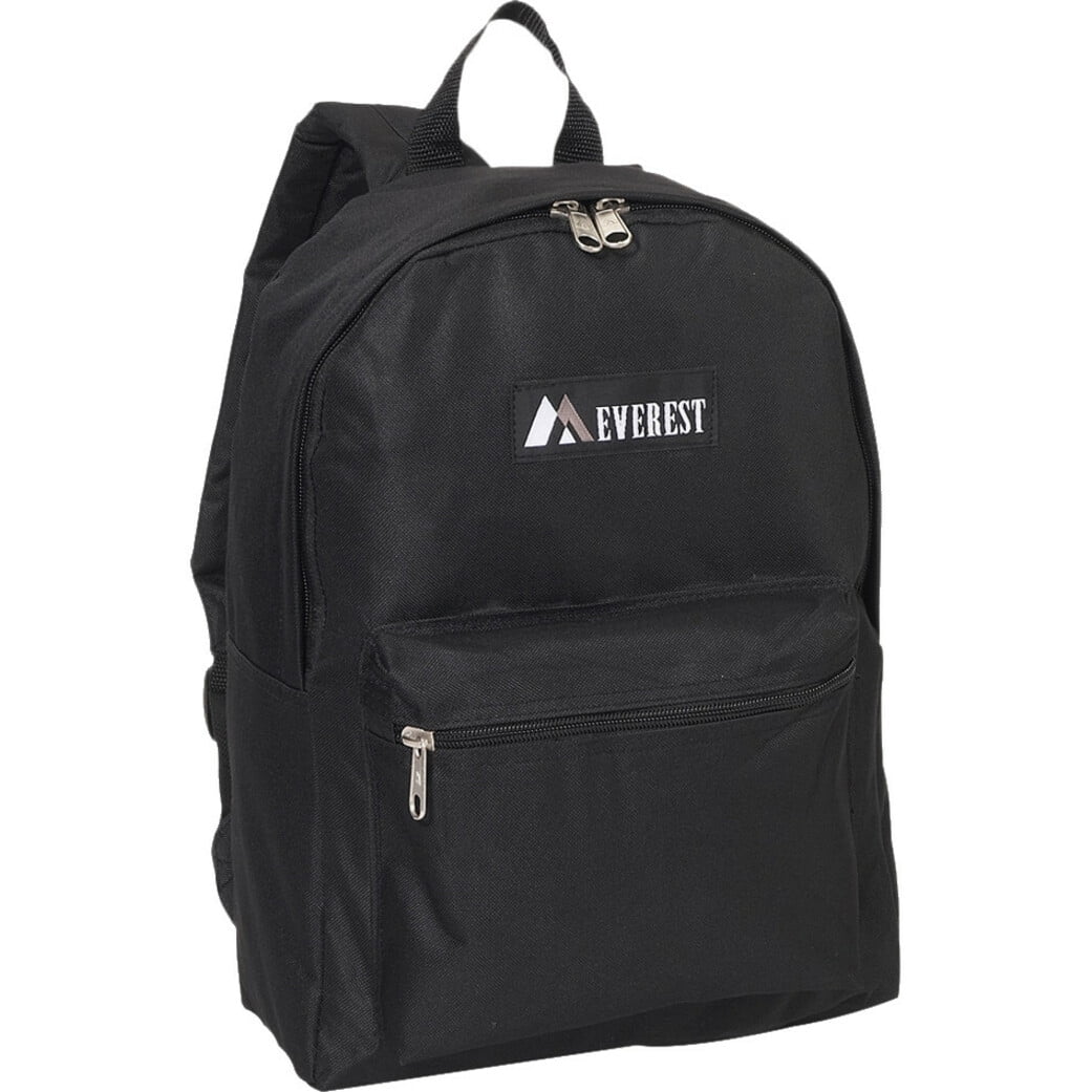 Everest Unisex Basic 15" Backpack, Black - Walmart.com