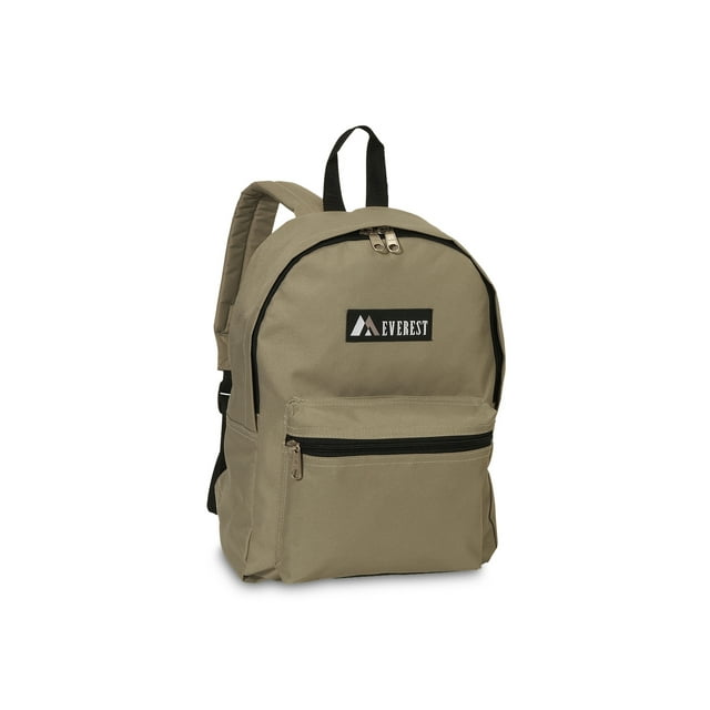 Everest Unisex Basic Backpack, Khaki - Walmart.com