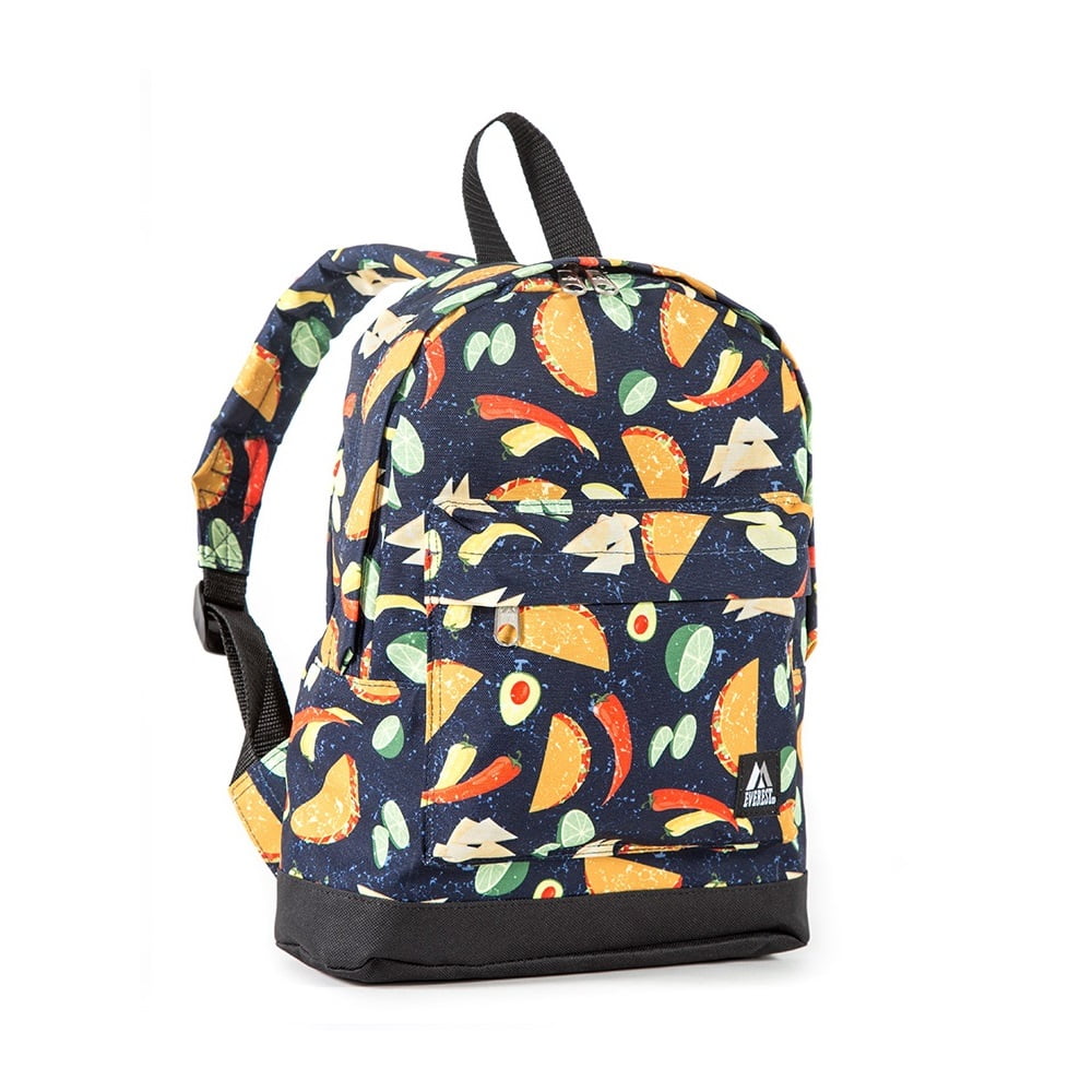 Everest Unisex Junior School Backpack 13", Multi-Color Taco Pattern ...