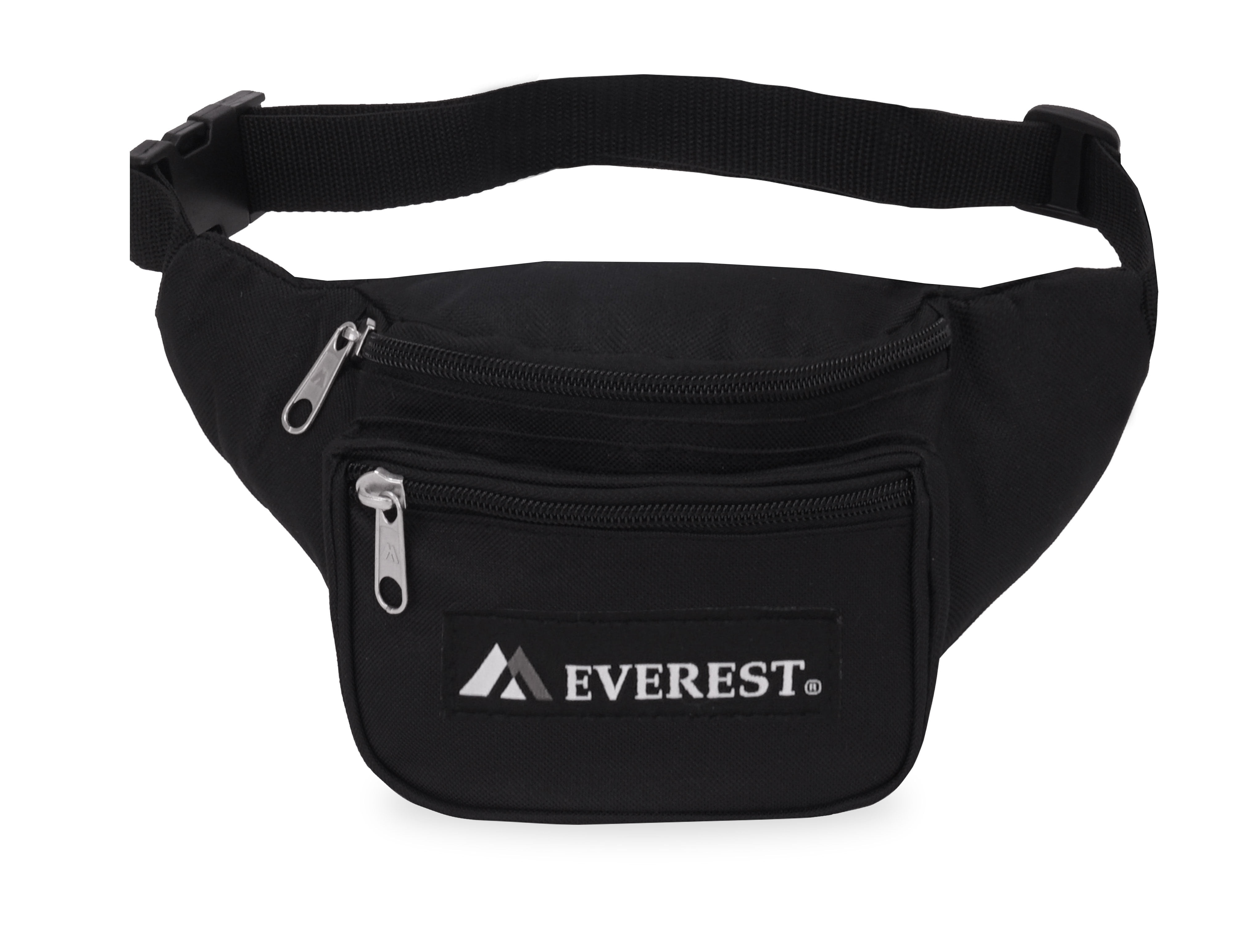 Everest Unisex Signature Waist Fanny Pack Black - Walmart.com