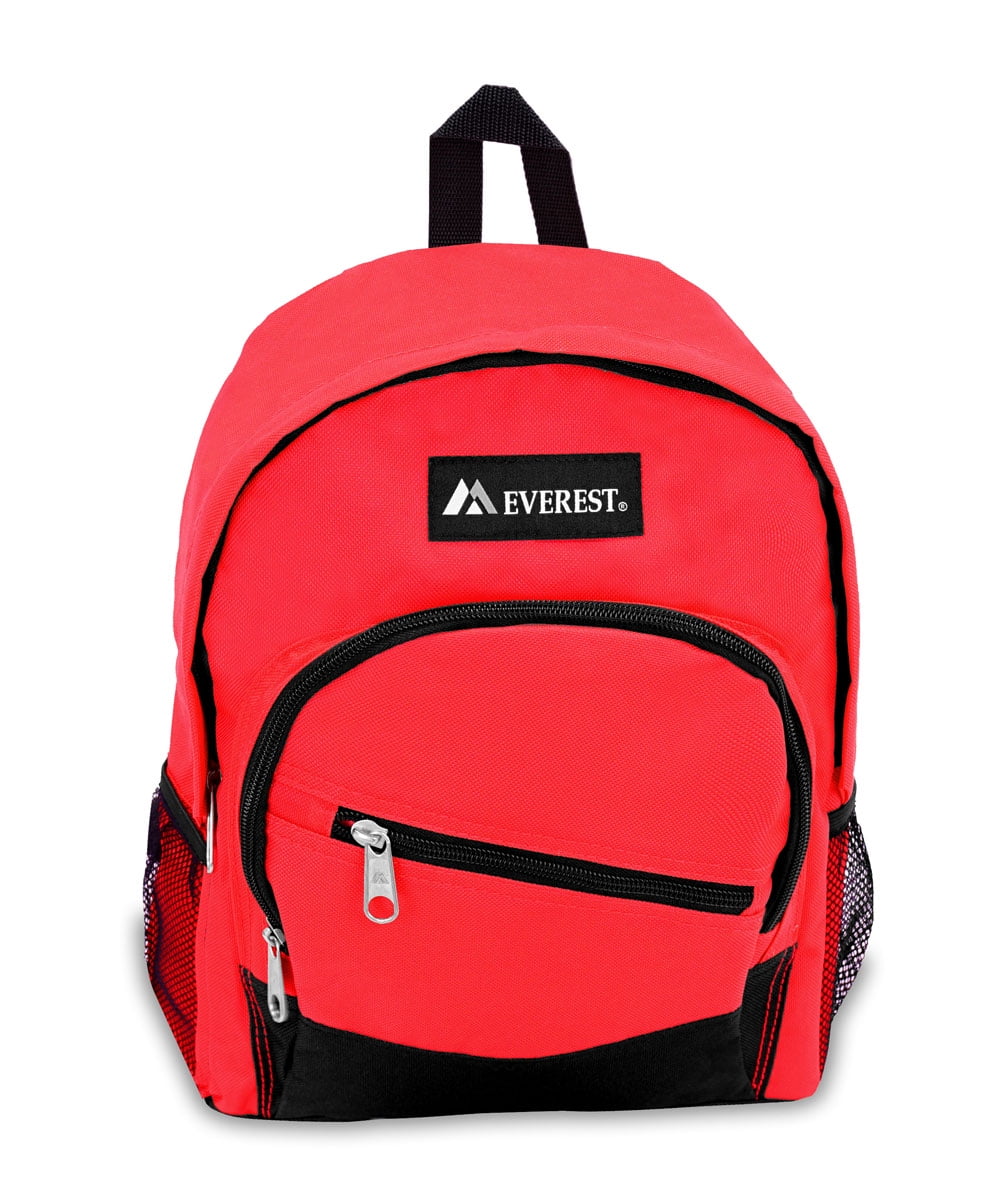 Everest Unisex Slant Pocket 13" Backpack, Red Black - Walmart.com