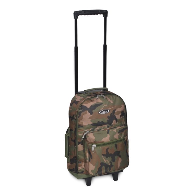 Everest Woodland Camo Wheeled Backpack C1045 17 x 13 x 6 - Walmart.com