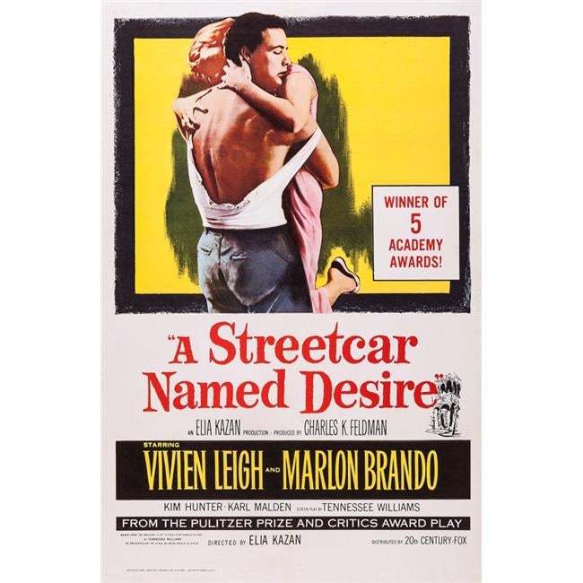 Everett Collection A Streetcar Named Desire Poster Art L-R - Marlon ...