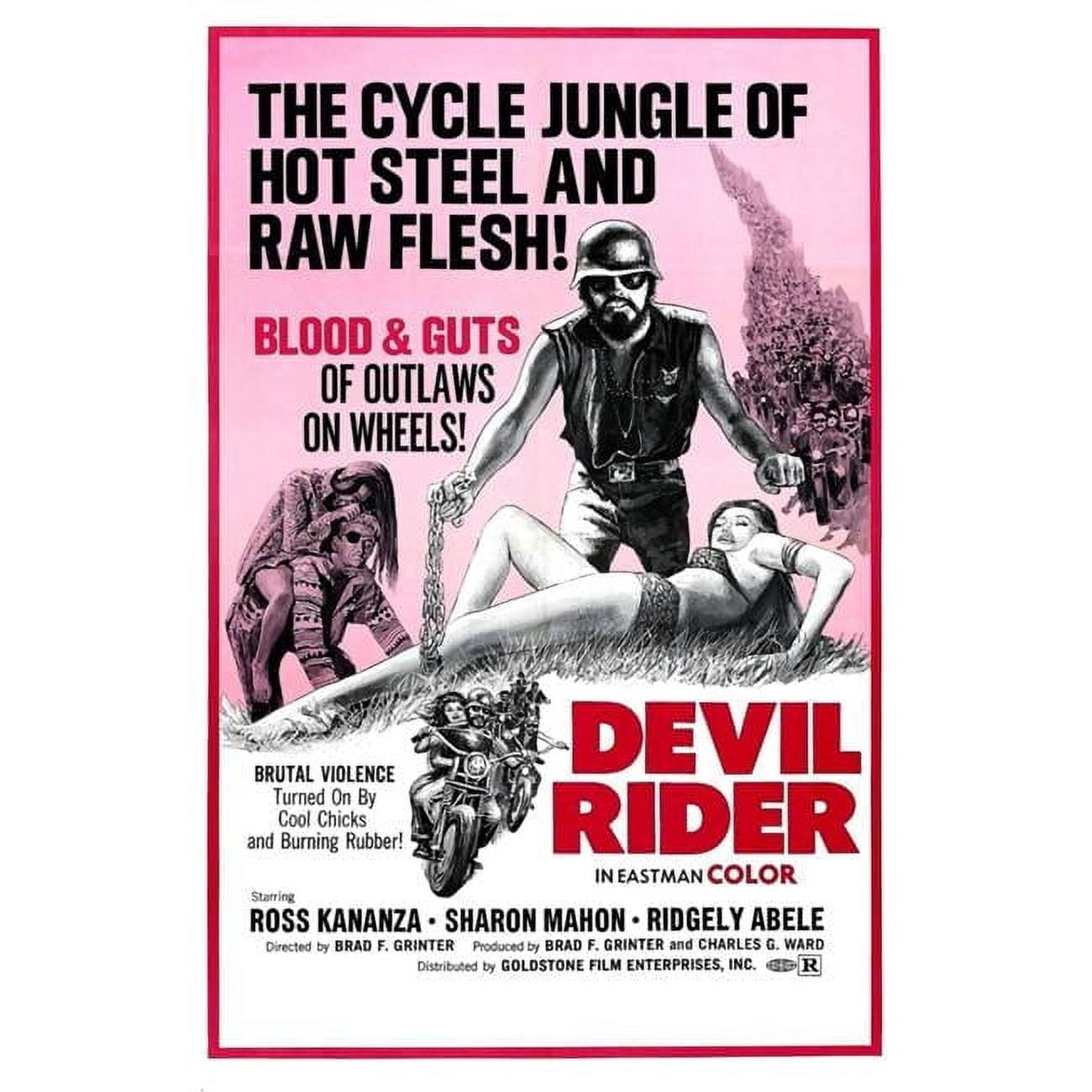 Everett Collection Devil Rider Aka Masters Revenge 1970 Movie Poster ...