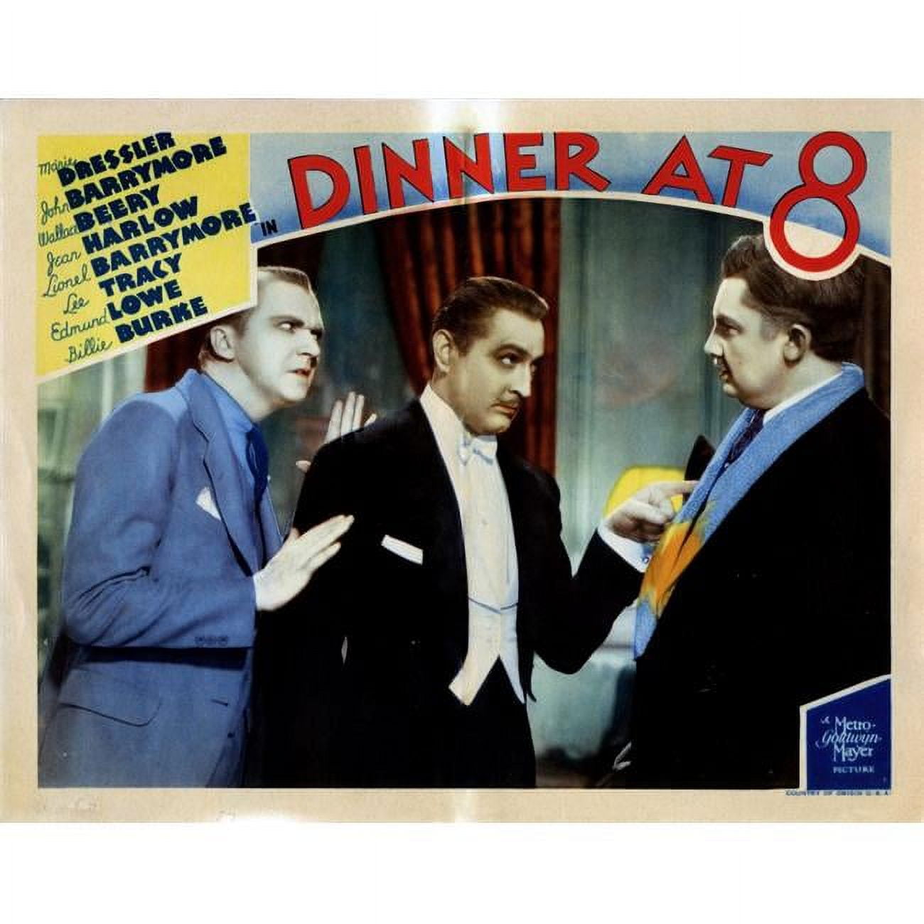 Everett Collection Dinner At Eight Aka Dinner At 8 Lee Tracy John Barrymore Jean Hersholt 1933 ...