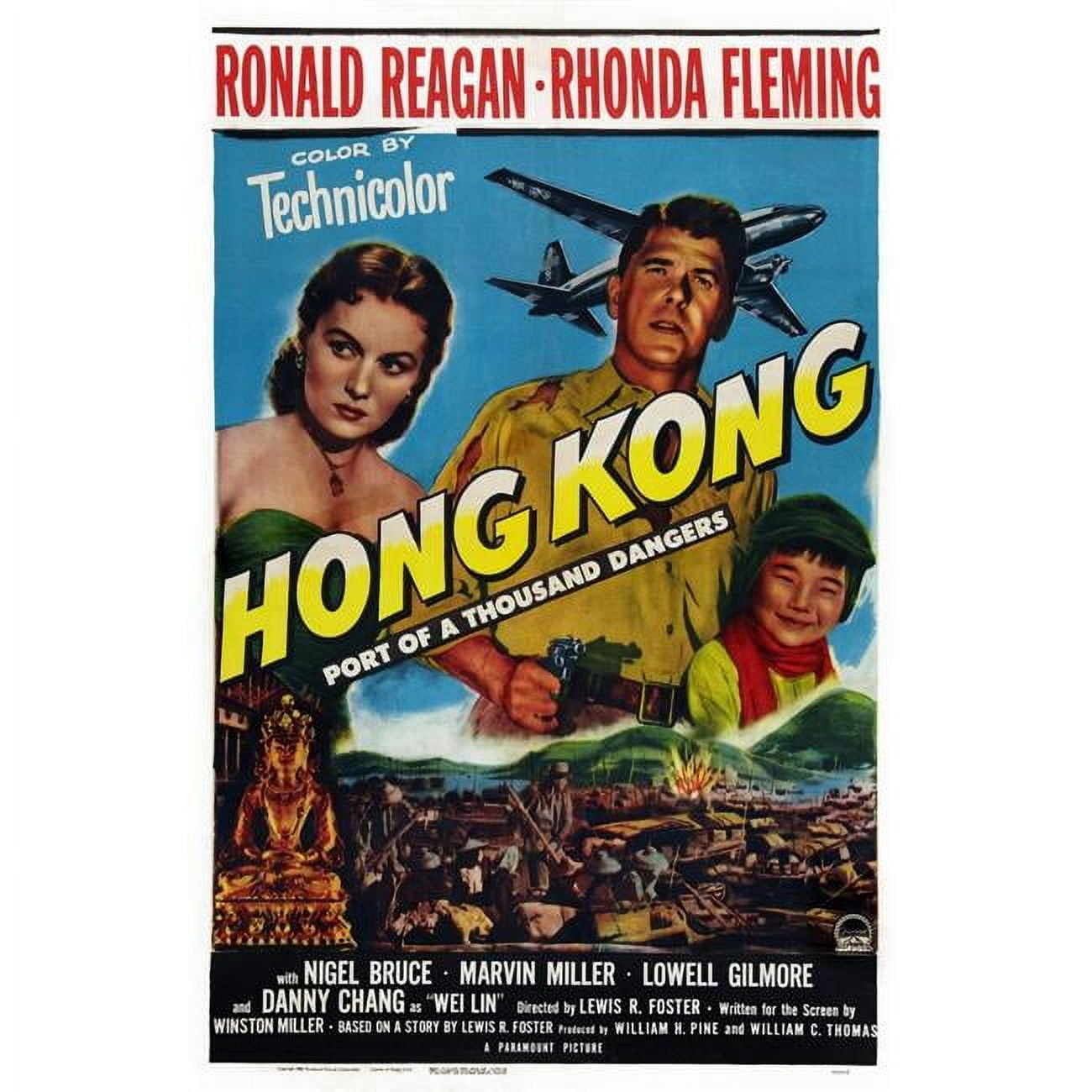 Everett Collection Hong Kong US Poster Art From Left - Rhonda Fleming ...