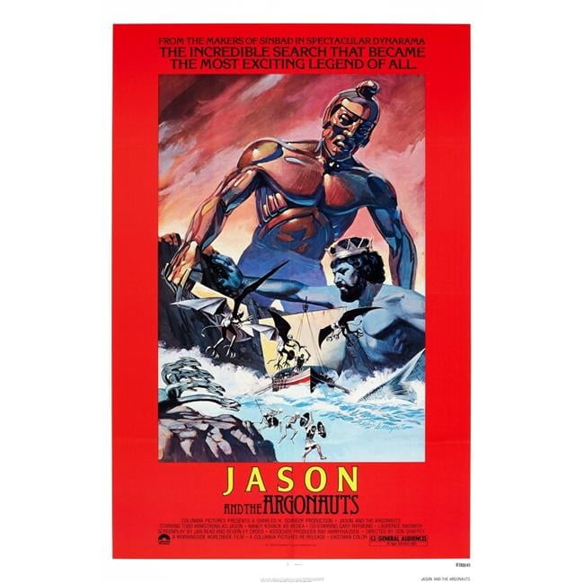 Everett Collection EVCMMDJAANEC012H Jason & The Argonauts US Poster Art 1963 Movie Poster ...