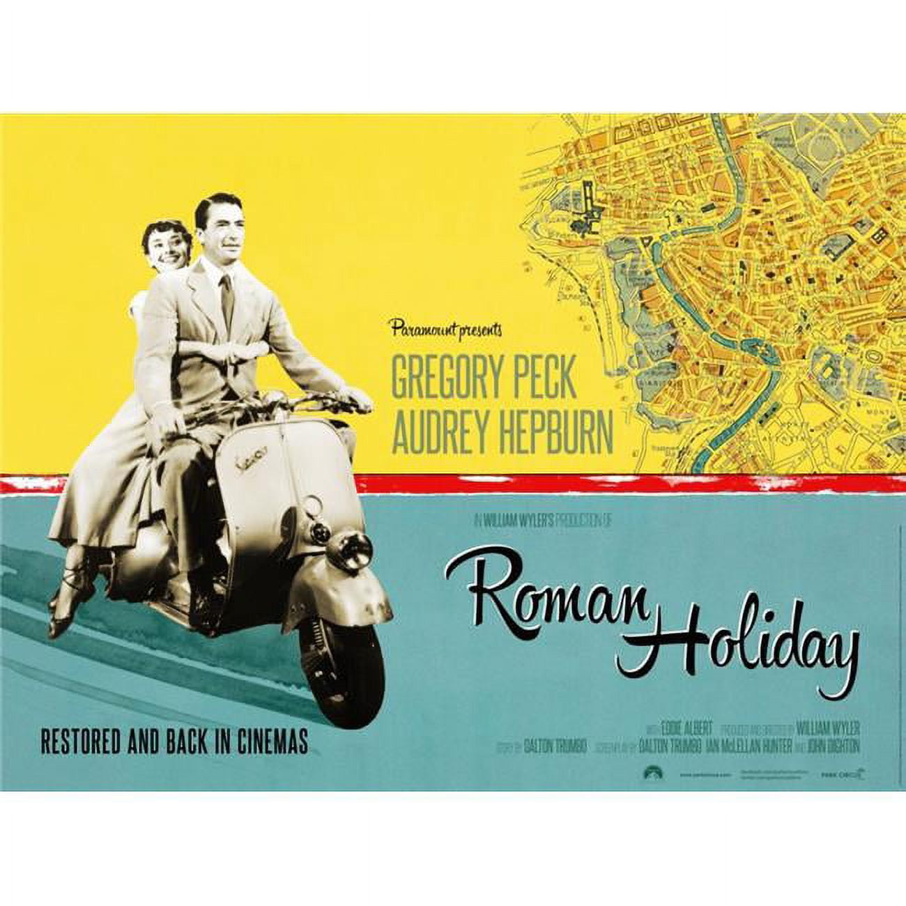 Everett Collection Roman Holiday Movie Poster Masterprint - 14 x 11 ...
