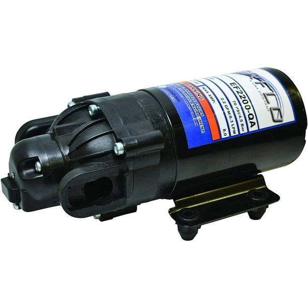 Everflo EF2200-QA-BOX 2.2GPM 12V Diaphragm Pump-Quick Attach Port ...